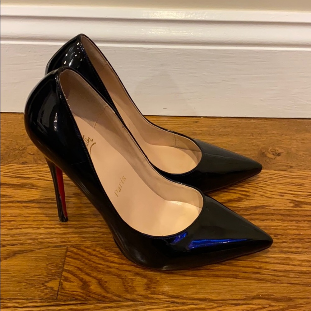 Christian Louboutin So Kate Pointy Toe Pumps Heels - Gem